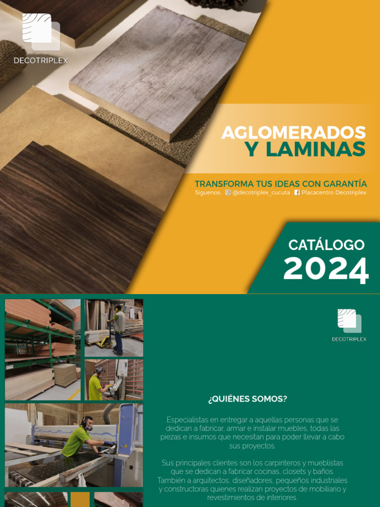 Catálogo de Maderas y Laminados 2024 | PDF | Madera | Madera contrachapada