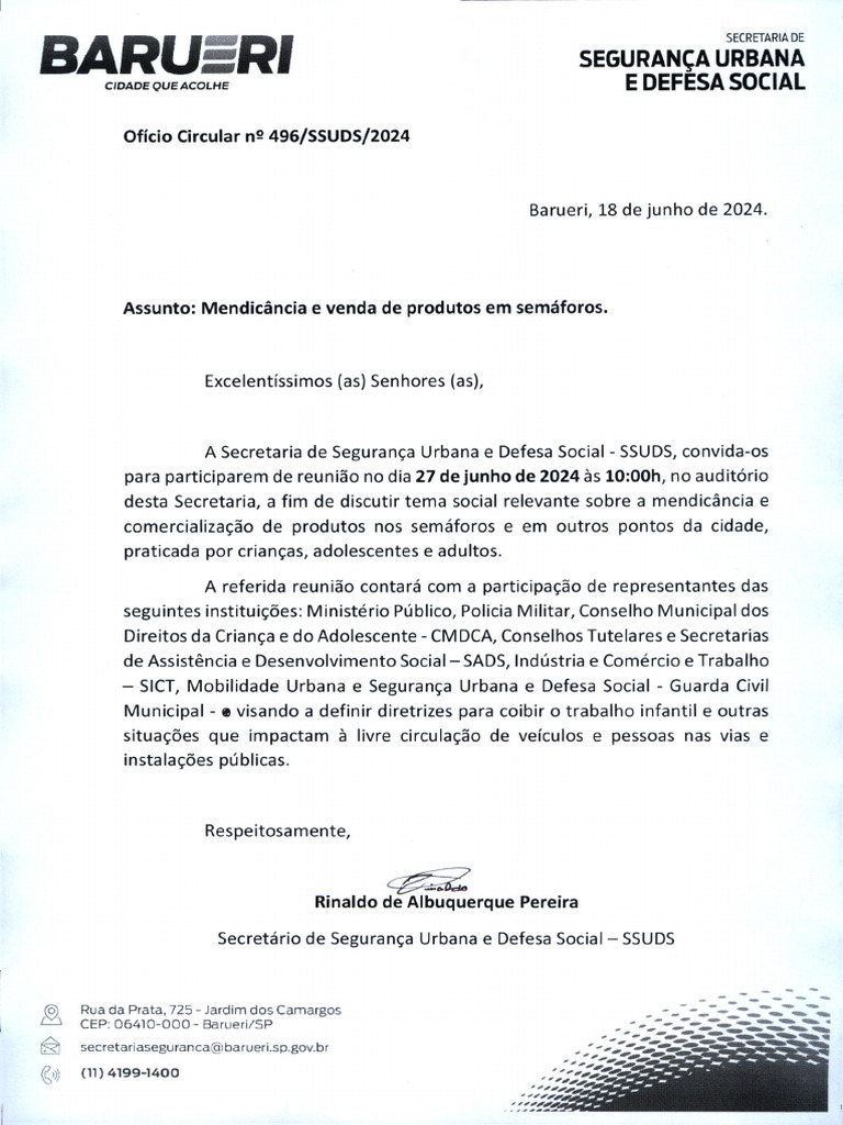 Ofício Circular 496_2024 | PDF
