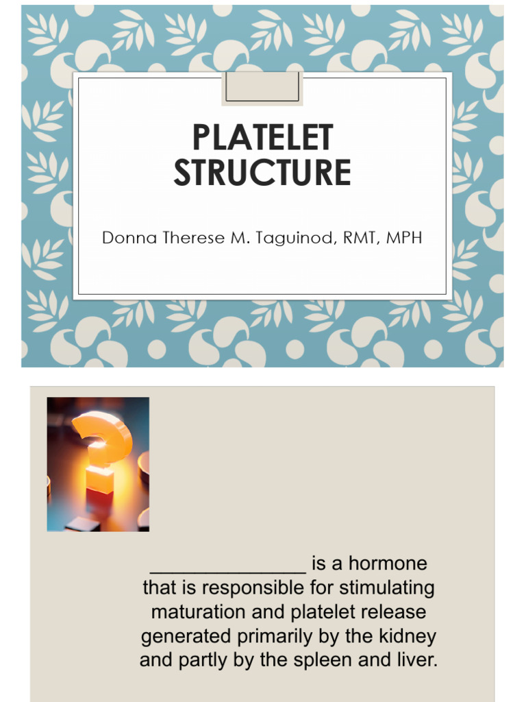 Platelet Structure 1 | PDF | Platelet | Coagulation