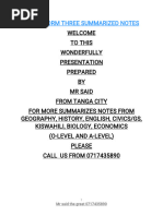 Basic Mathematics Form One Notes 2025 by MR. ELIAMANI CHALIGHA | PDF ...