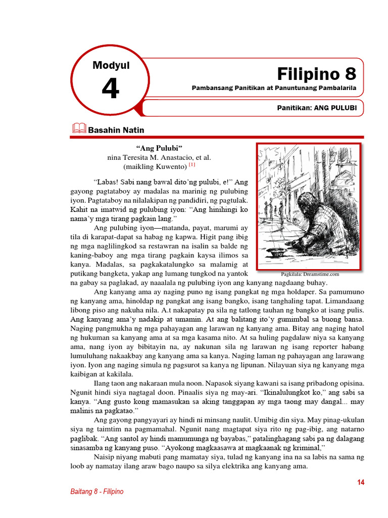 PDF - Ang Pulubi (Maikling Kuwento) | PDF