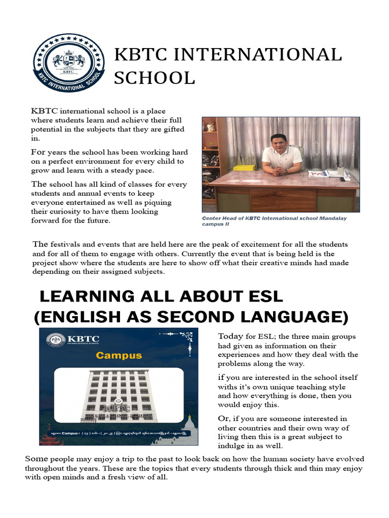 School Magazine ESL Project | PDF | Learning | Haiku
