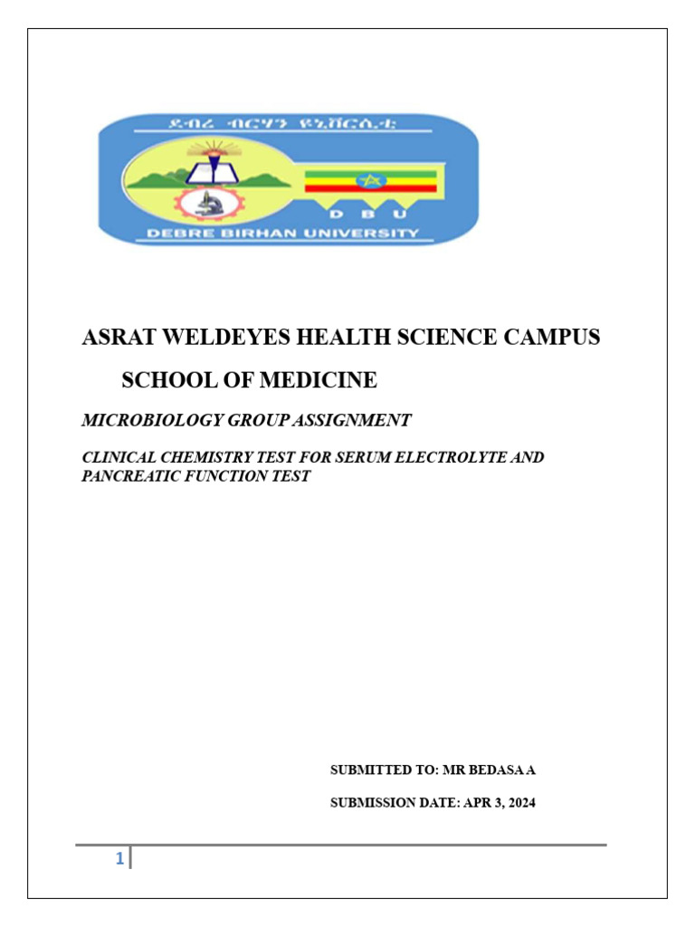 Asrat Weldeyes Health Science Campus School of Medicine: Microbiology ...