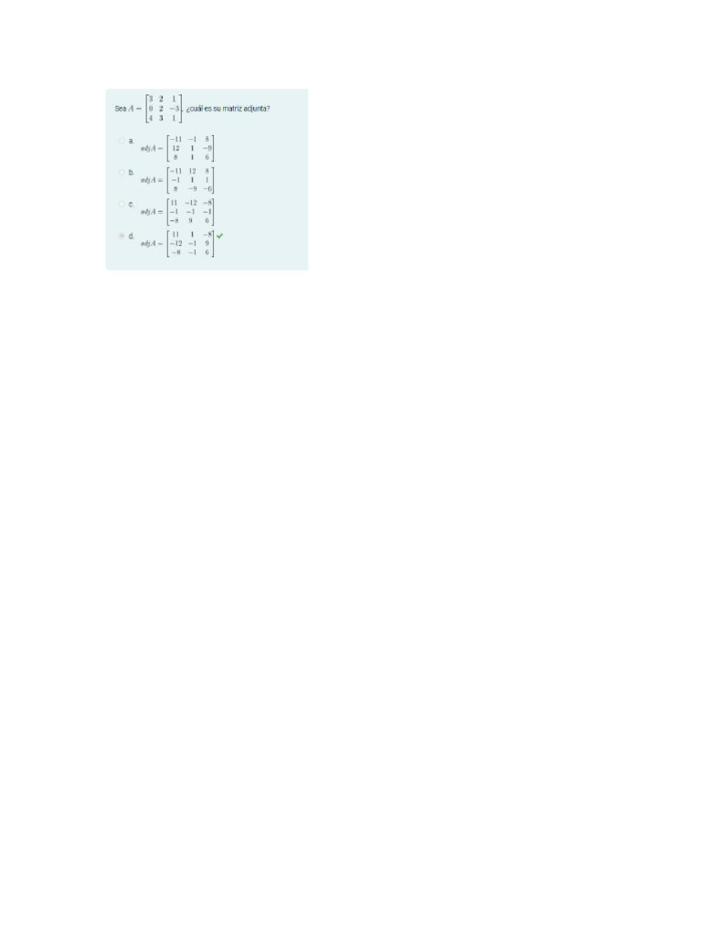 Matrix Adjunt | PDF