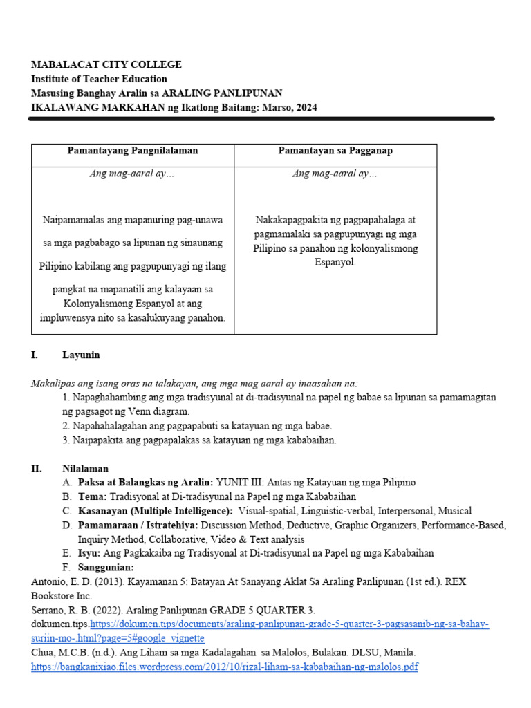 Sample DLP DepEd Format | PDF