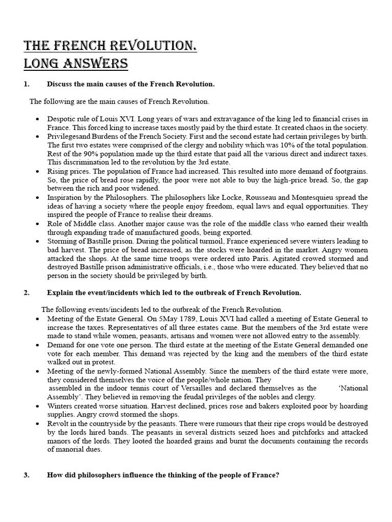 The French Revolution | Download Free PDF | French Revolution | First ...