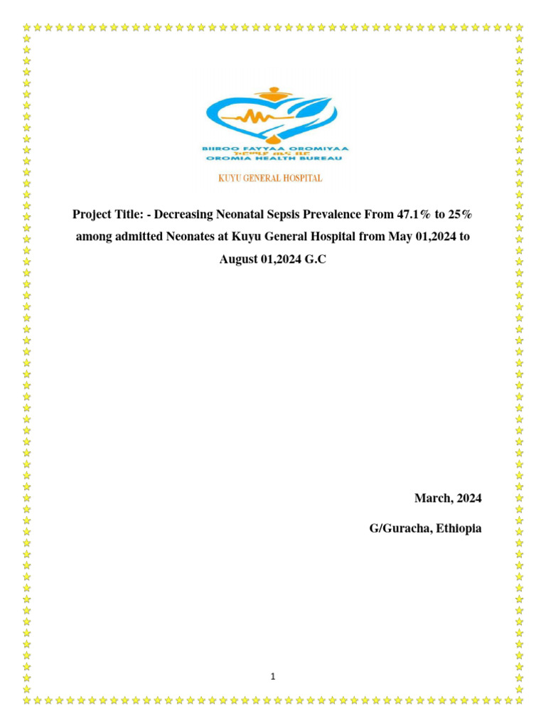 QI Project On Neonatal Sepsis | PDF | Hospital | Neonatal Intensive ...