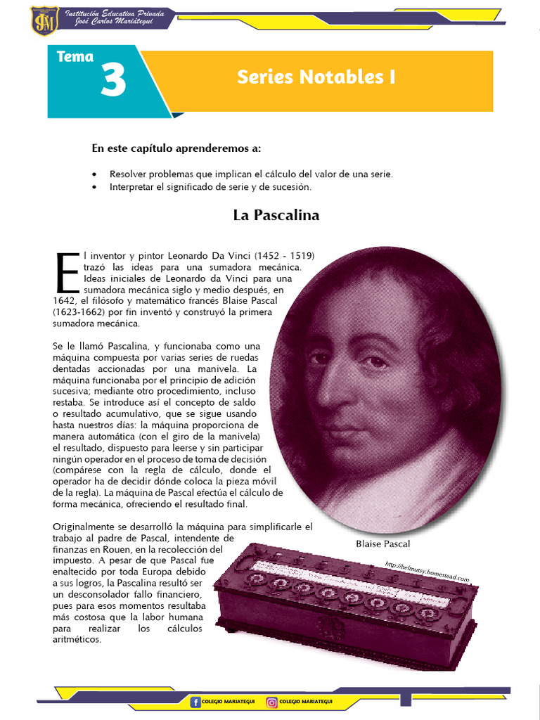 RM Tema 3 Series Notables | PDF | Matemática Elemental | Matemáticas