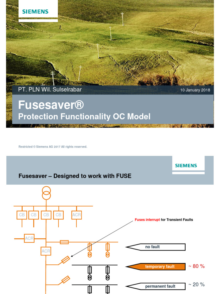 Siemens Fusesaver Protection Overview | PDF | Fuse (Electrical ...