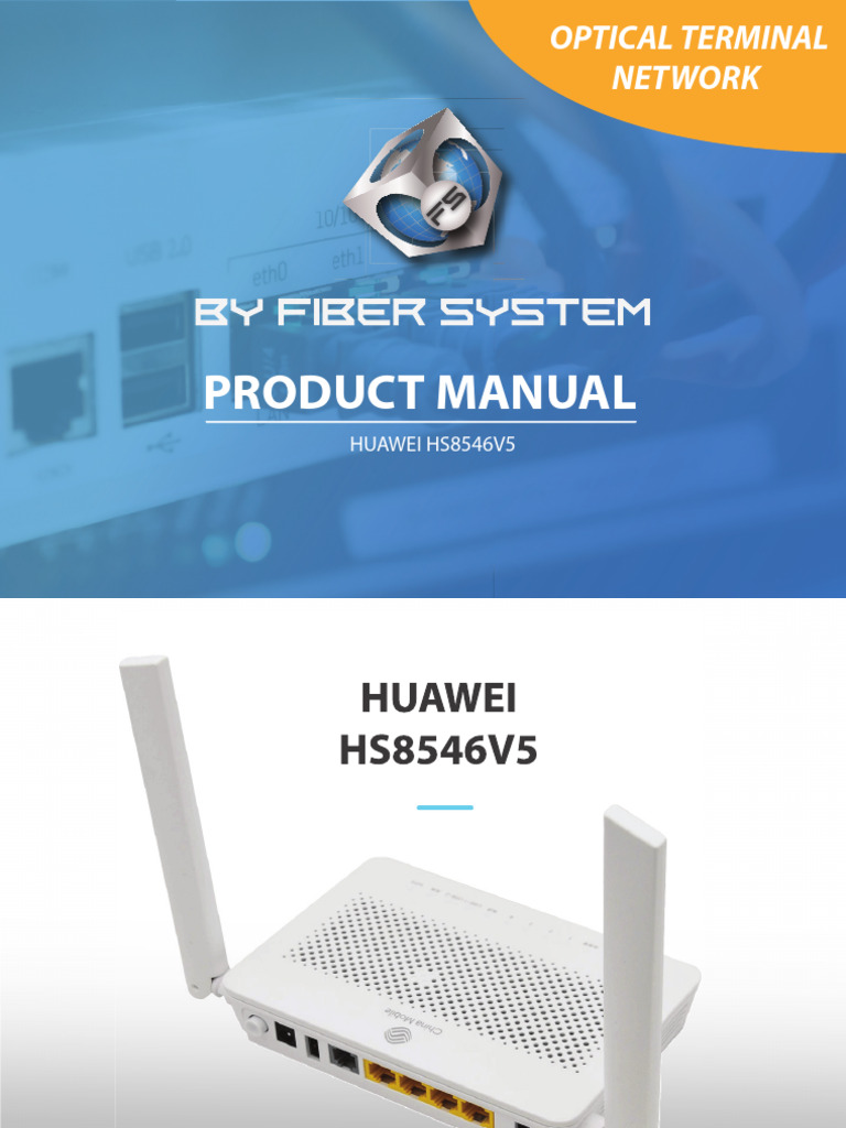 Huawei HS8546V5 | PDF | Fiber To The X | Wi Fi