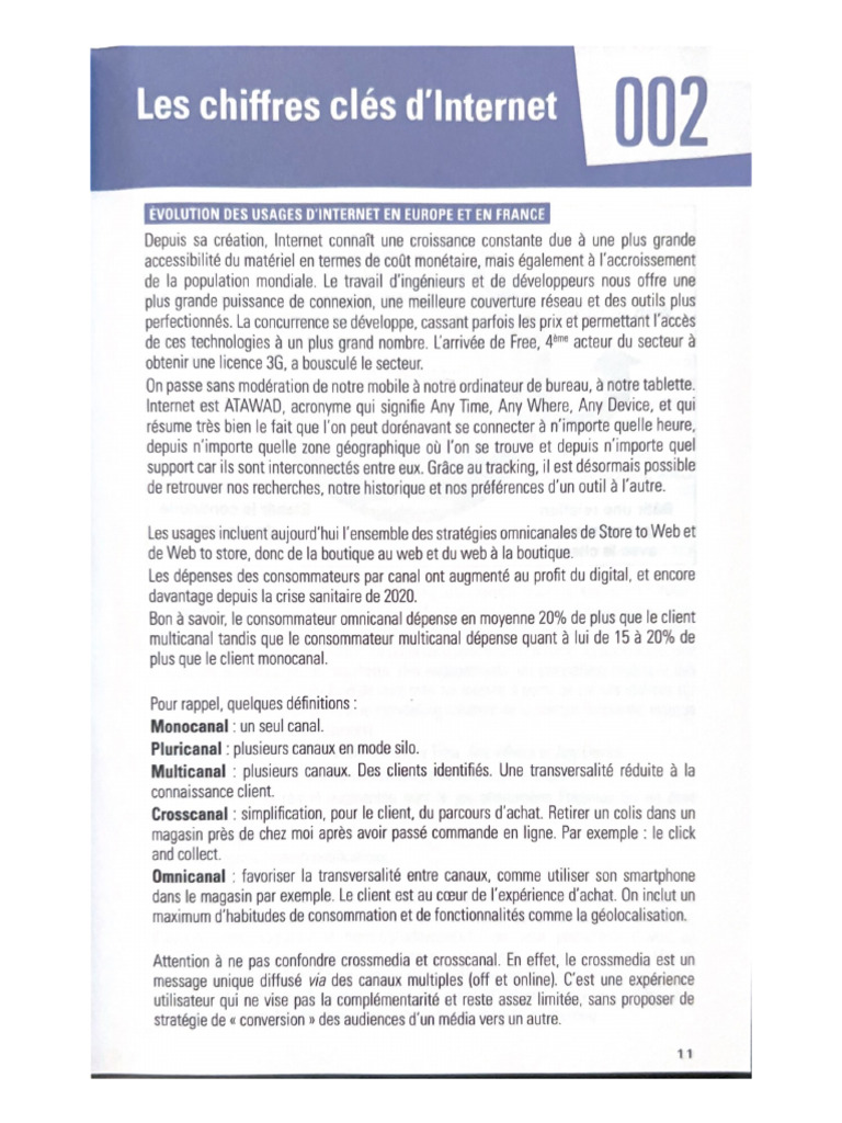 Les Chiffres Clés D'internet | PDF