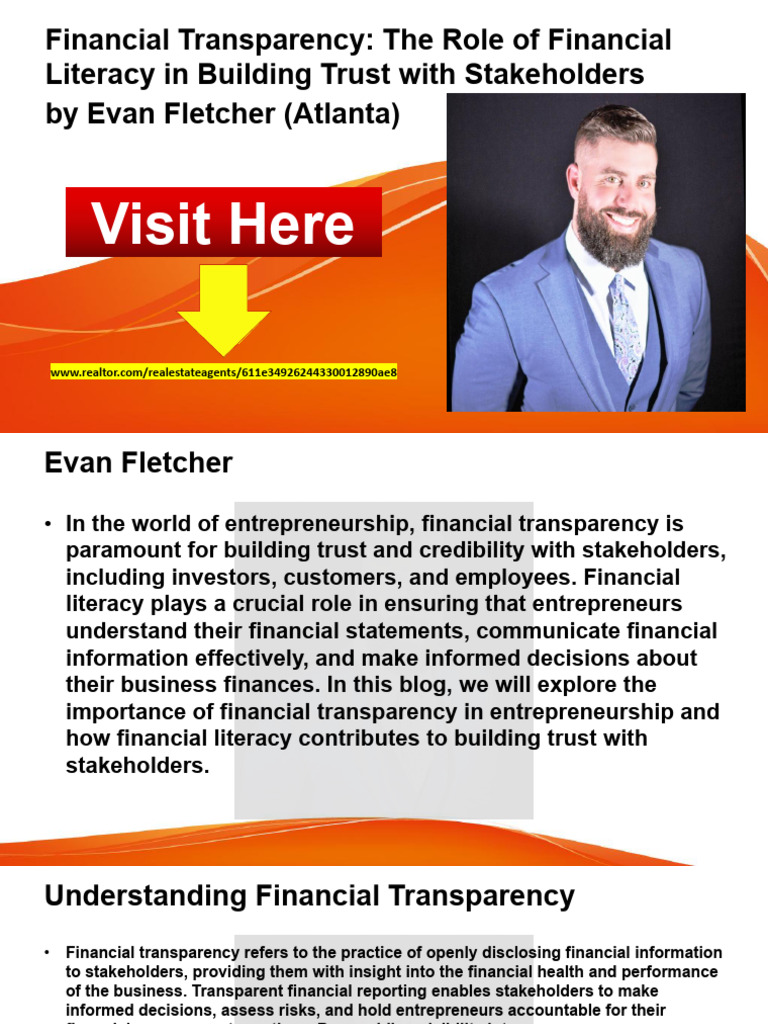 Financial Transparency The Role of Financial Literacy in Building Trust ...
