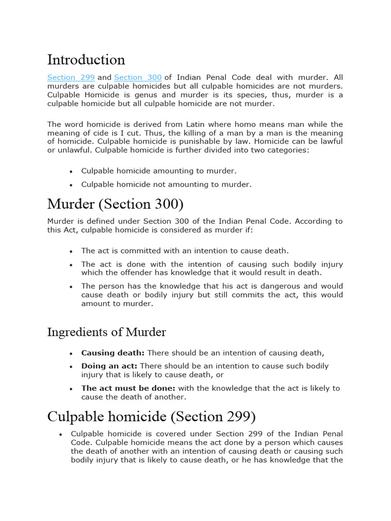 Murder | PDF | Murder | Homicide