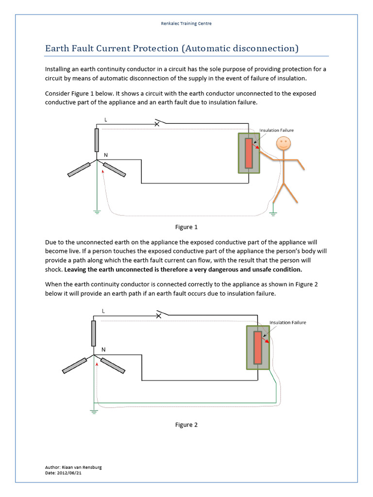 Earth Fault Current Crotection | PDF | Electrical Conductor ...