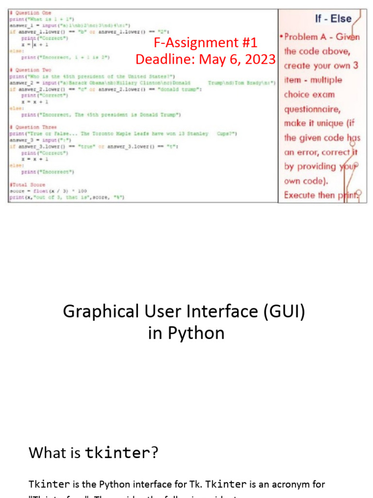 GUI Basics | PDF | Window (Computing) | Graphical User Interfaces