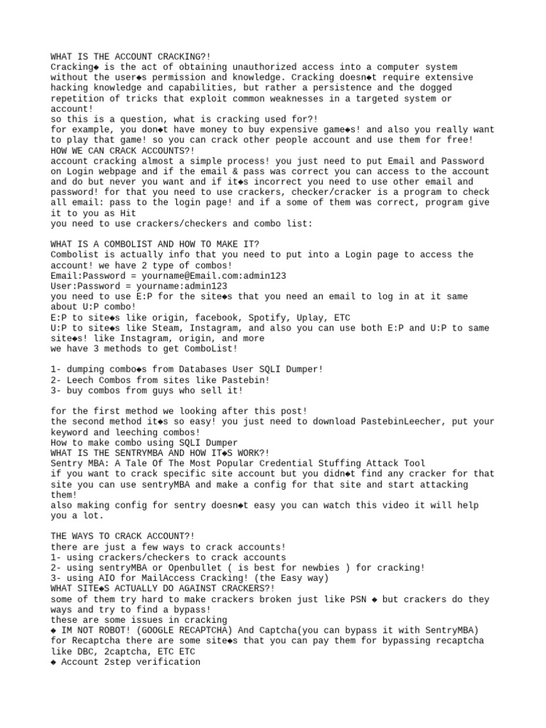 Cracking Guide For Newbies Only | PDF | Password | Login