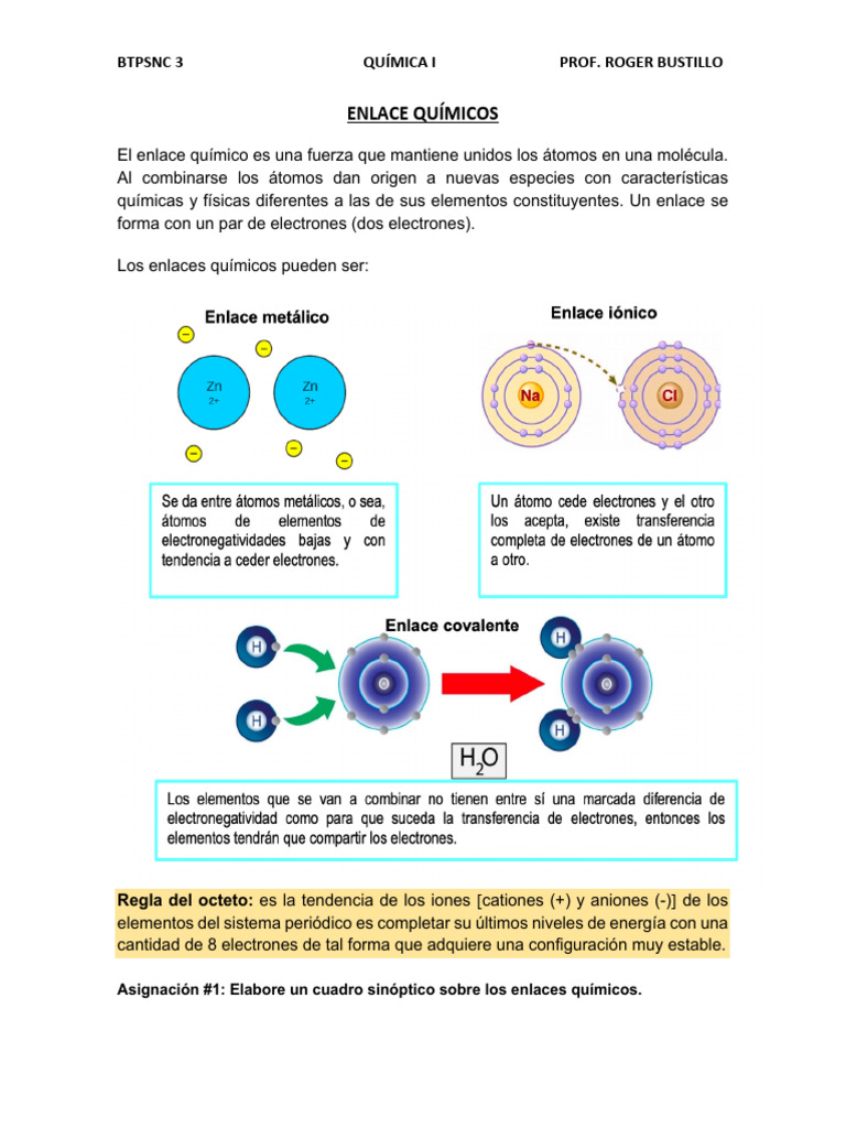 Enlace Químicos. | PDF