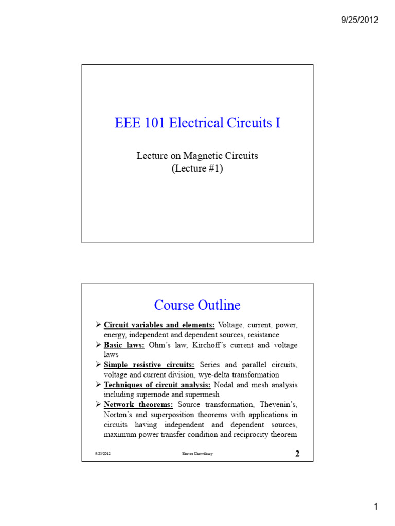Magnetic Circuits | PDF | Magnetic Field | Magnetism