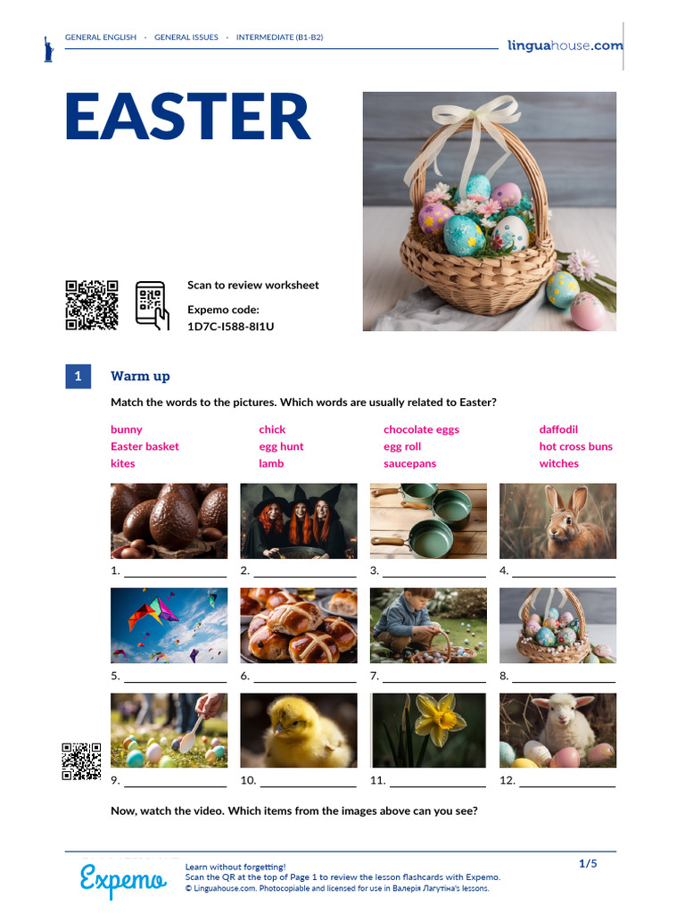 Easter American English Teacher | PDF | Easter