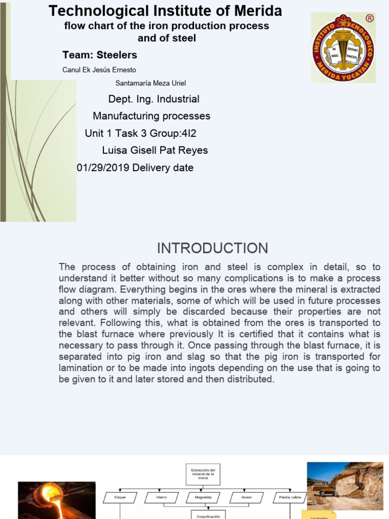 Steel Manufacturing Process Flow Chart | PDF | Science & Mathematics
