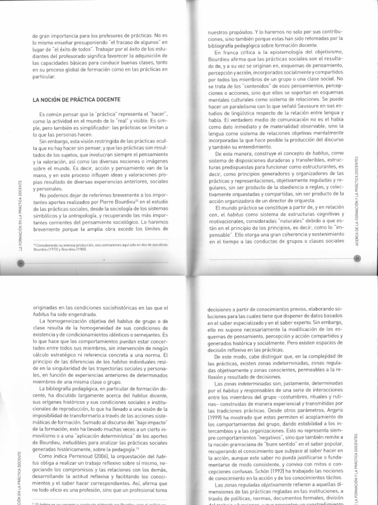 Davini La Formacion en La Practica Docente Cap I 11 20 | PDF