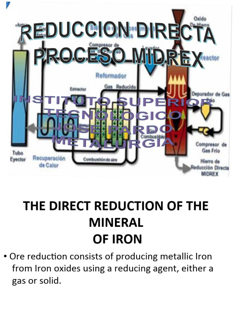Midrex Process | PDF | Iron | Redox