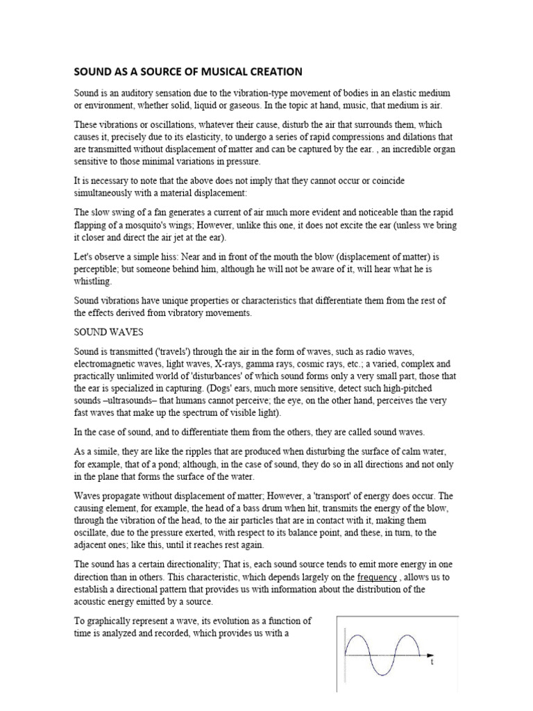 Sound As A Source of Musical Creation | PDF | String Instruments ...