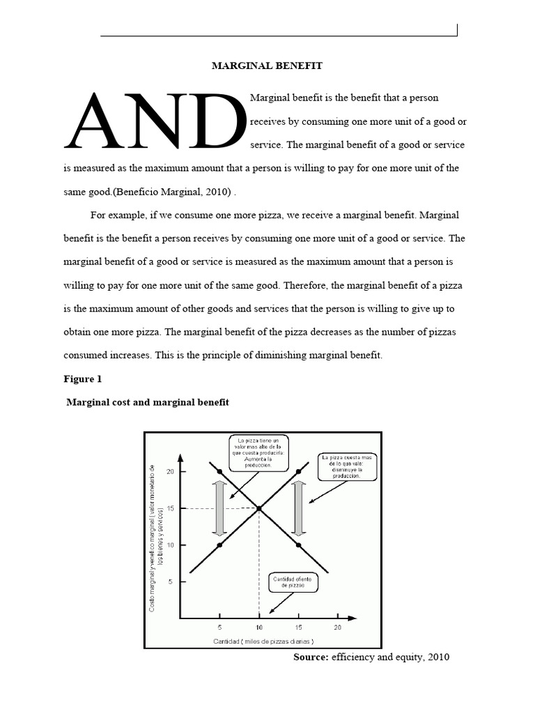 Marginal Benefit | PDF | Marginal Utility | Utility