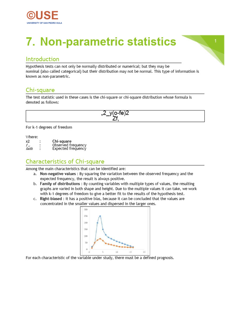 Nonparametric Statistics Pdf Statistical Significance Chi Squared