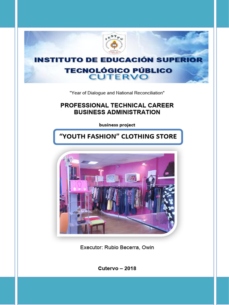 Owwin YOUTH CLOTHING STORE PROJECT | PDF | Sales | Fashion
