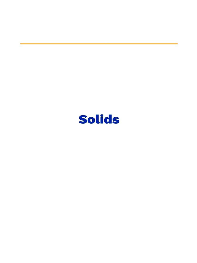 Solids | PDF