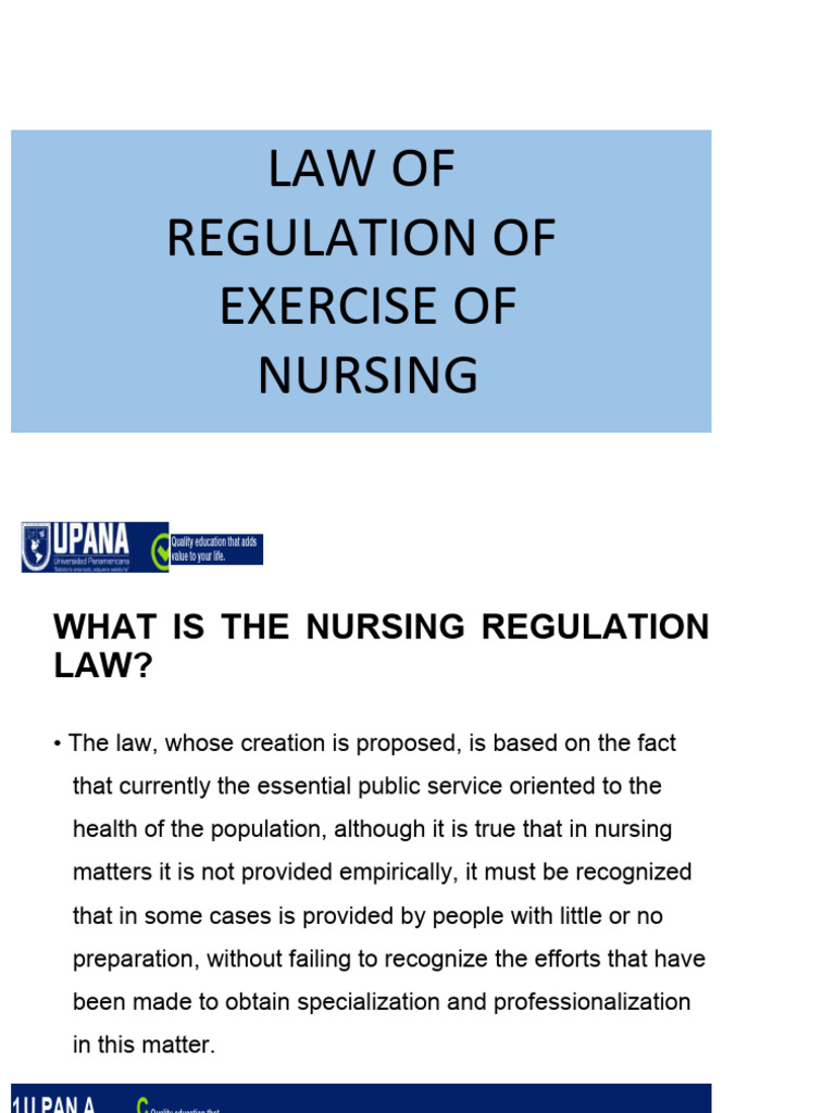Nursing Practice Regulation Law | PDF | Nursing | Welfare