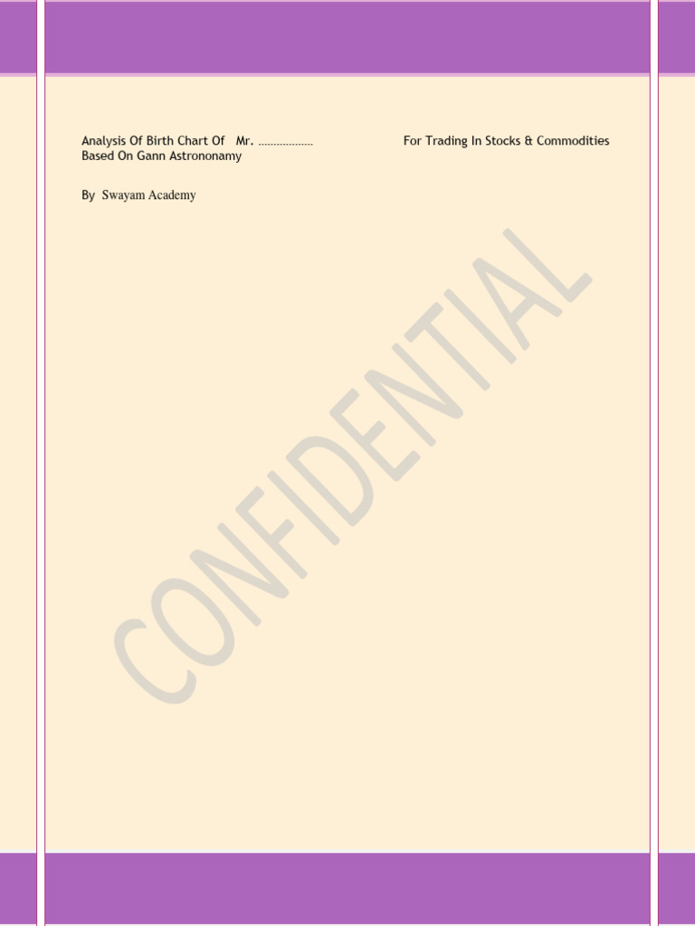 Sample Birth Chart Analysis - Gann Astrononamy.336174811 | PDF ...