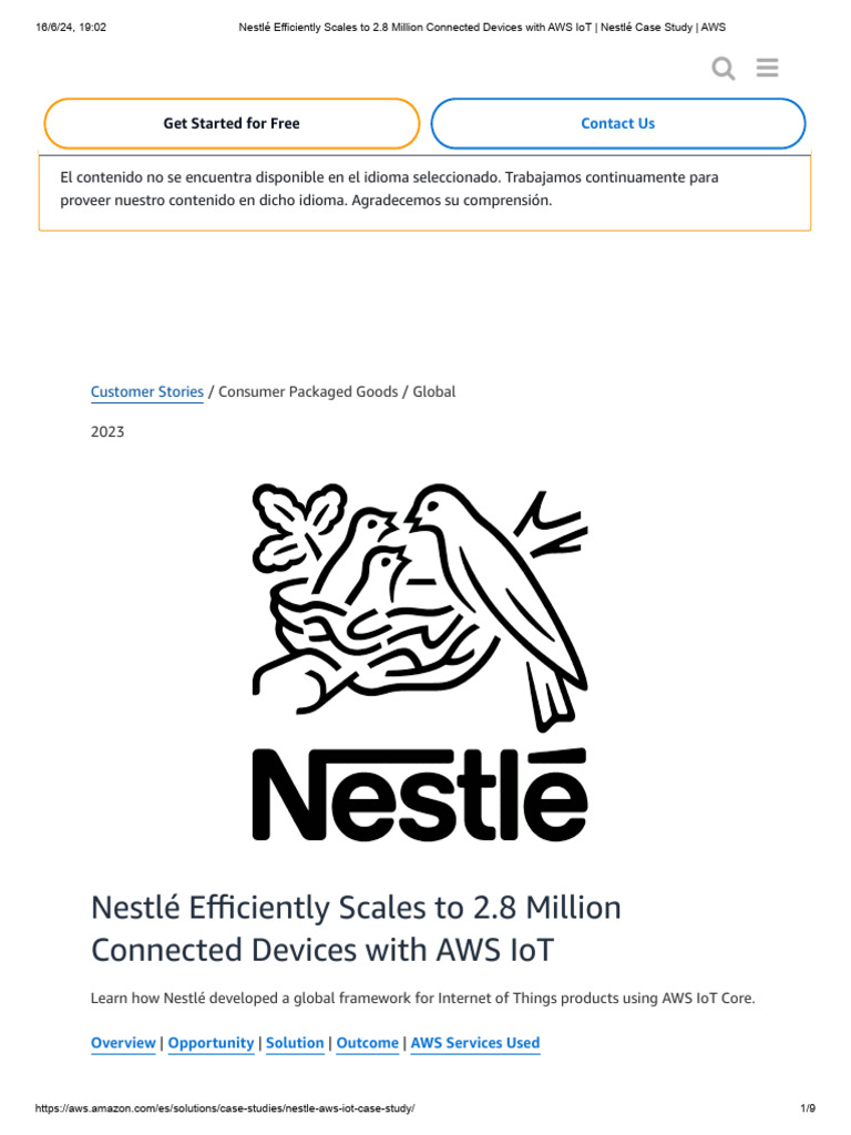 Nestlé Efficiently Scales To 2.8 Million Connected Devices With AWS IoT ...