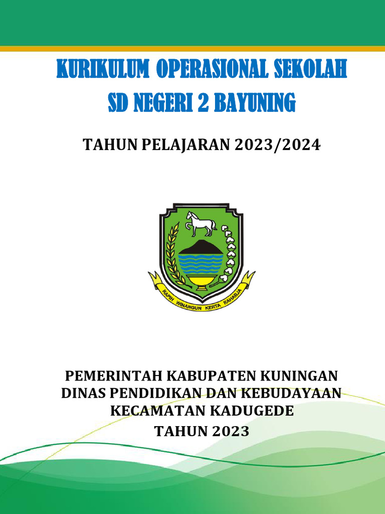 KOSP SD N 2 BAYUNING 2023-2024 BR.. Jadi | PDF