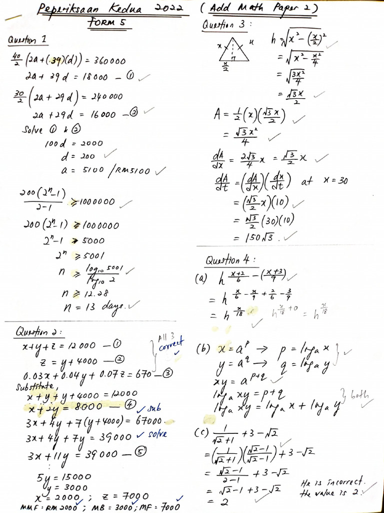 2022 F5 Paper 2 MS | PDF