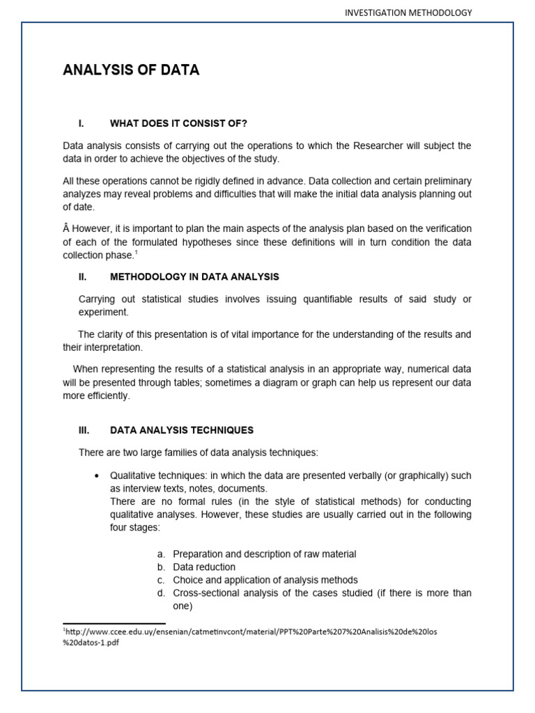 Analysis of Data | PDF | Data Analysis | Statistics