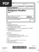 Eduqas GCSE RE Paper 1 Overview | PDF