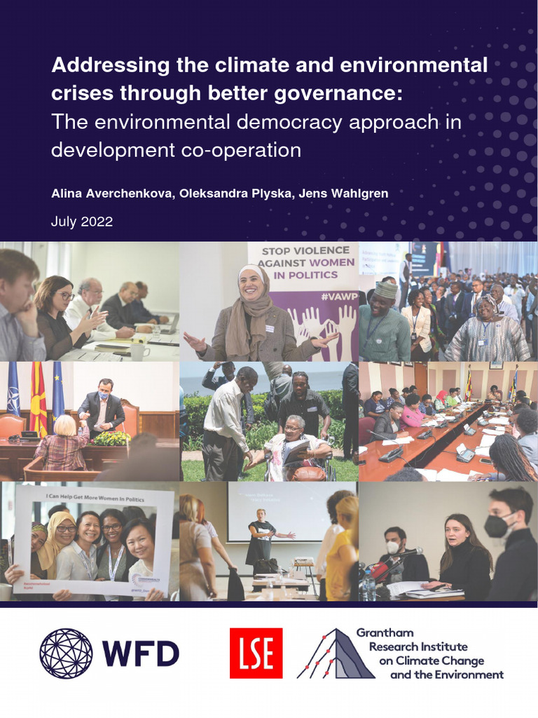 WFD Lse Grantham 2022 Addressing The Climate and Environmental Crises Through Better Governance ...