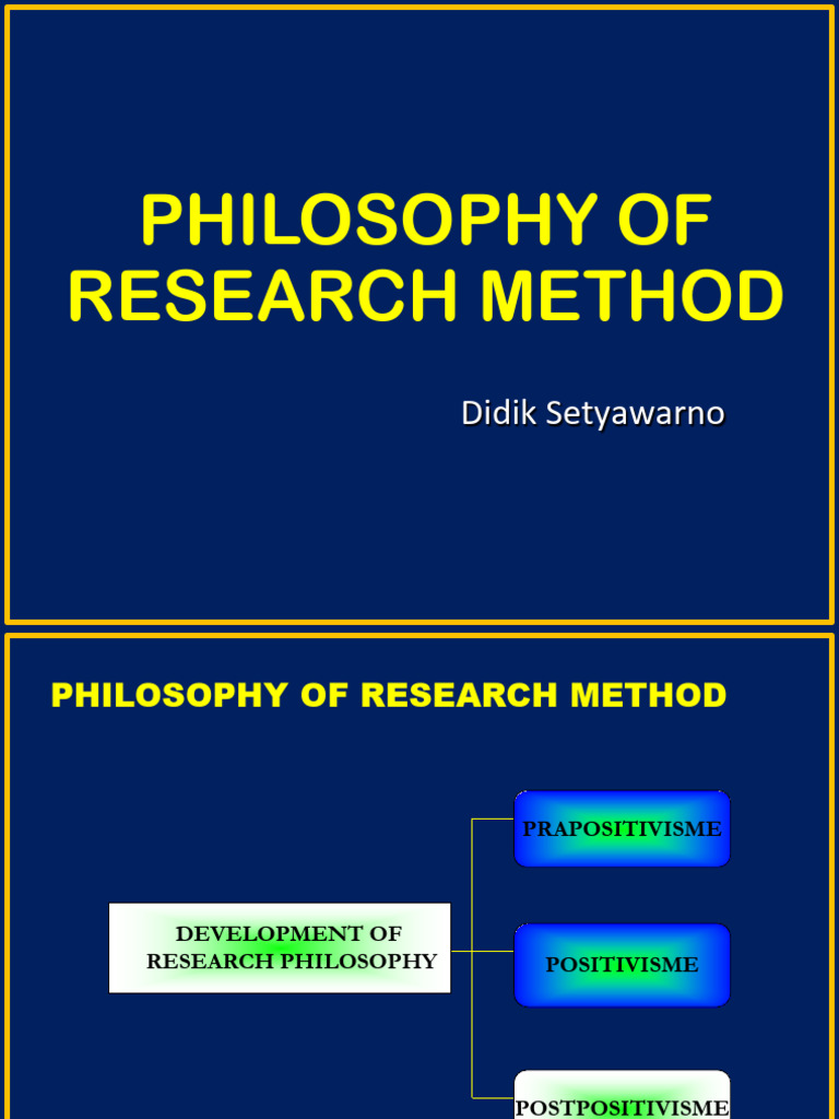 1-Philosophy of Research Method 1 | PDF | Level Of Measurement ...