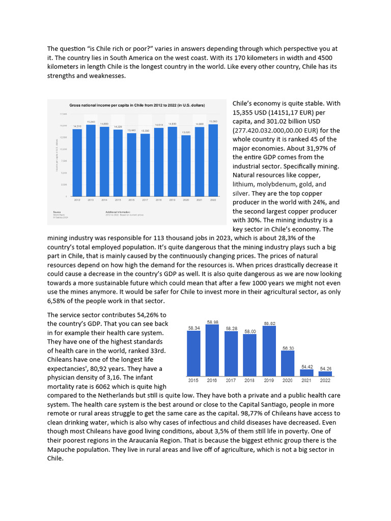 Chile's Economic Overview: Rich or Poor? | PDF | Chile | Gross Domestic ...