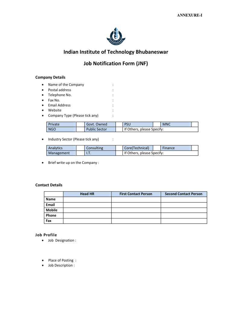 Job-Notification-Form IIT BHU | PDF | Business | Service Industries