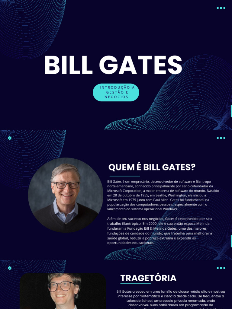 Biografia e Legado de Bill Gates | PDF | Microsoft