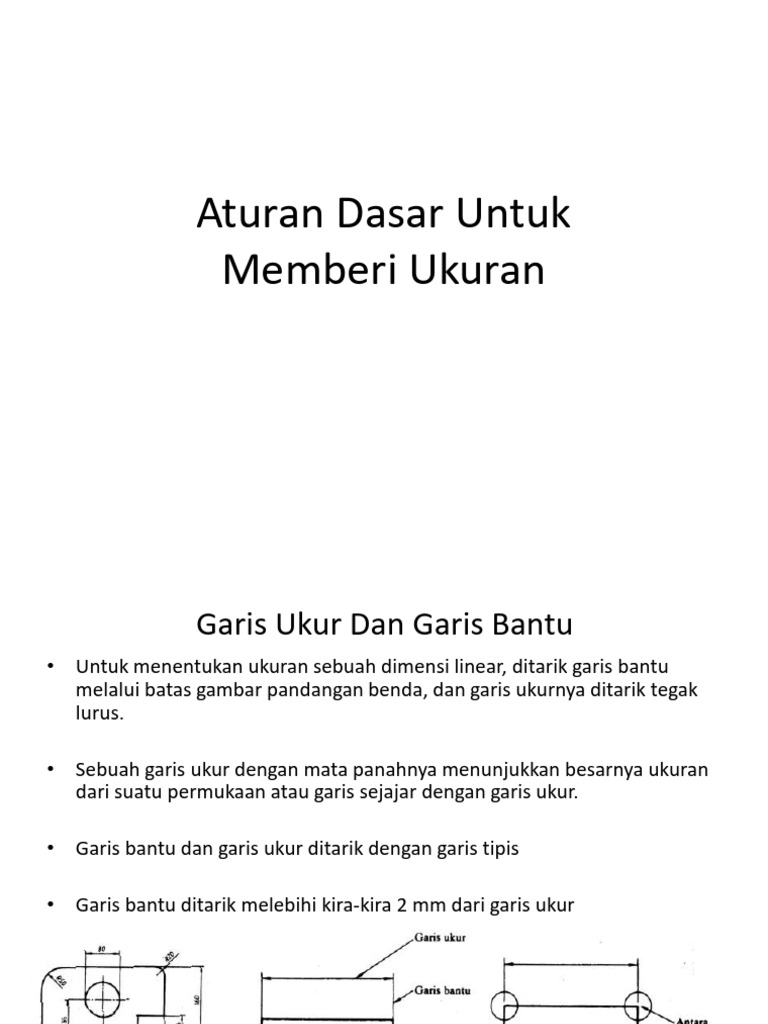 Aturan Dasar Untuk Ukuran | PDF