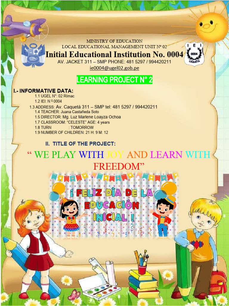 Initial Education Week Project 2023 | PDF | Experience | Emotions