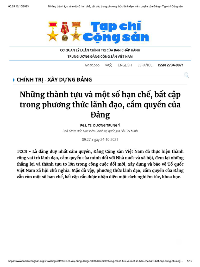 Thanh Tuu Han Che 2 | PDF