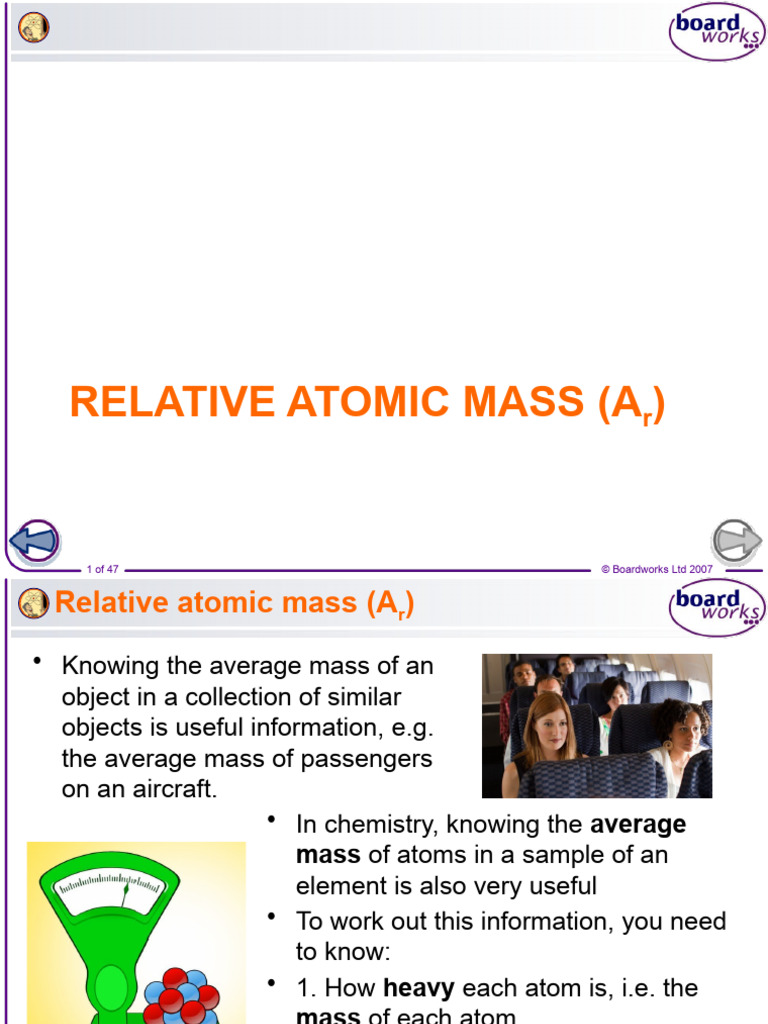 GCSE Relative Atomic Mass Practice | PDF | Atoms | Chemical Elements