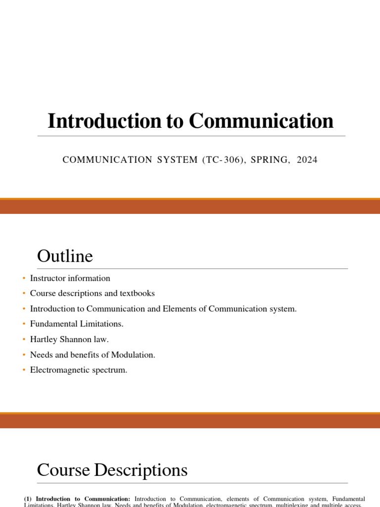 Communication Systems 1 | PDF | Electromagnetic Spectrum | Modulation