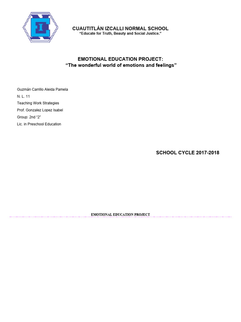 Emotions Project | PDF | Emotions | Feeling