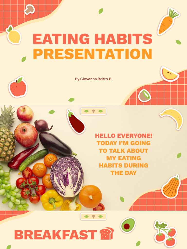 Presentation of Eating Habits | PDF | Cooking, Food & Wine | Wellness